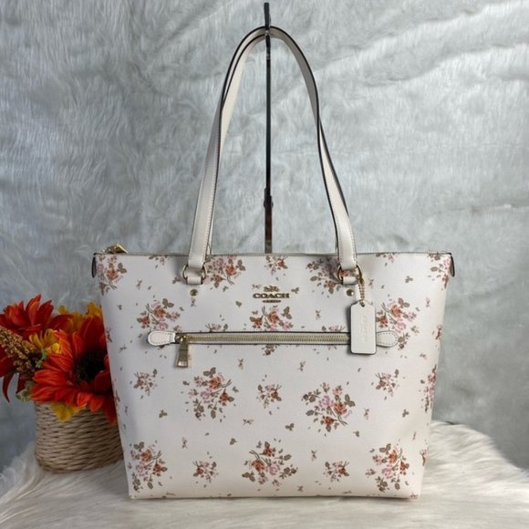 Coach | Bags | Coach Gallery Tote With Rose Bouquet Print | Poshmark